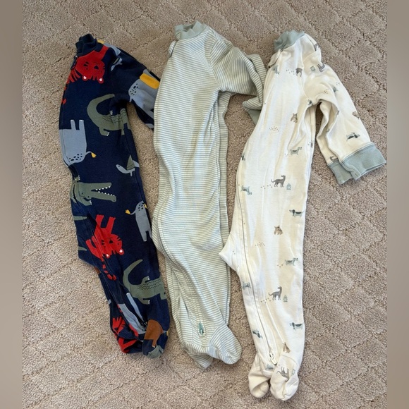 Carter's | One Pieces | Cotton Footed Sleeper Pajama Bundle 9m | Poshmark